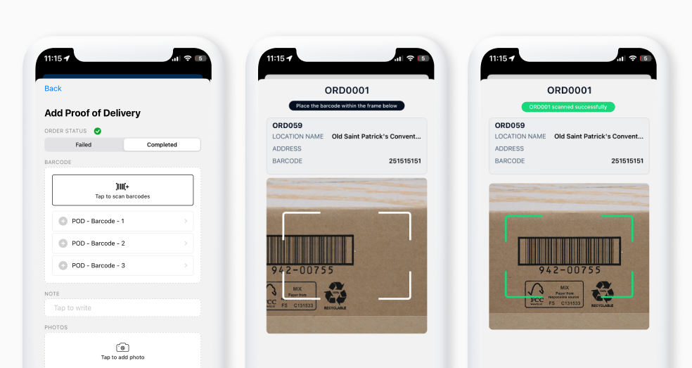Scan barcodes for proof of delivery – OptimoRoute Help Center