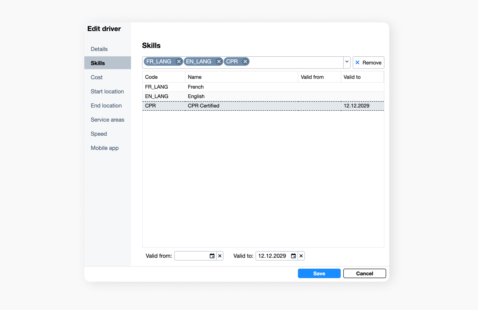 View And Understand Driver Detail Fields Optimoroute Help Center