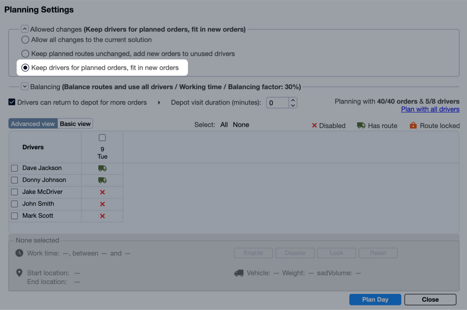 Manually schedule and modify orders on routes – OptimoRoute Help Center