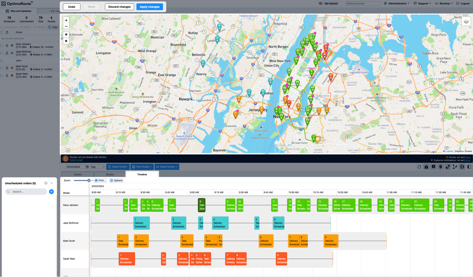 Plan routes with drag and drop – OptimoRoute Help Center