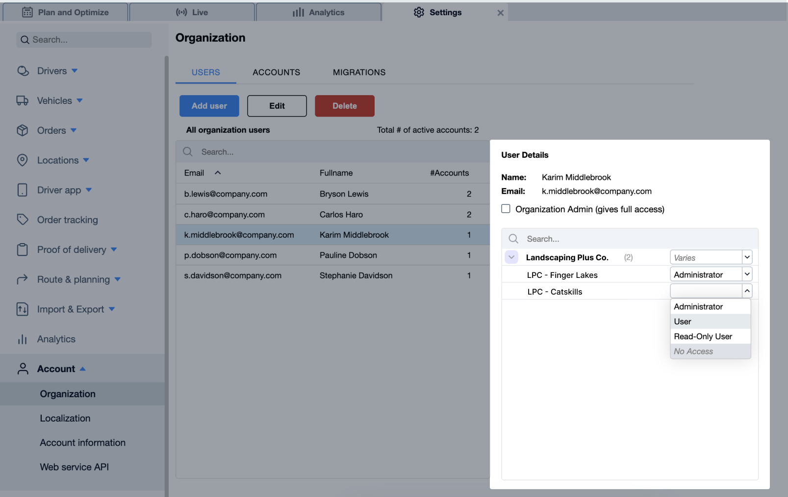 Gestisci più account all’interno di un’organizzazione – Centro ...